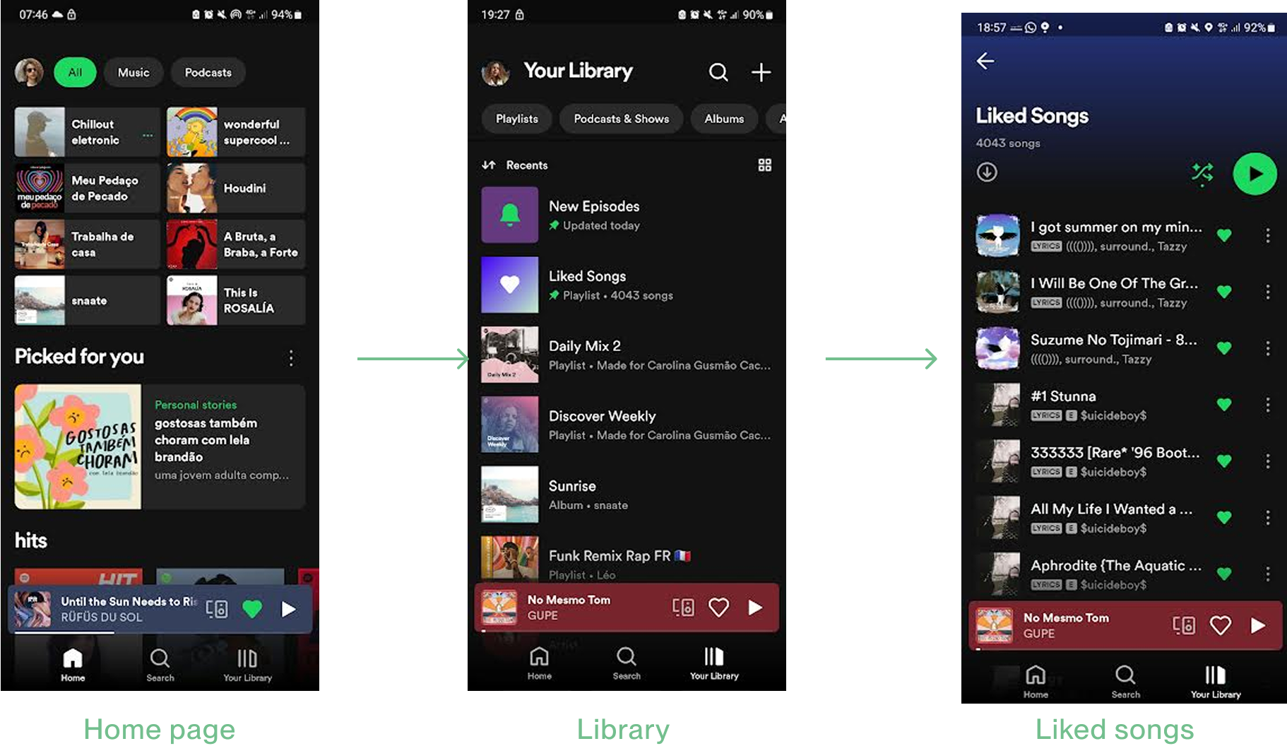 Spotify UI Redesign | Carolina Cachada UX/UI Designer
