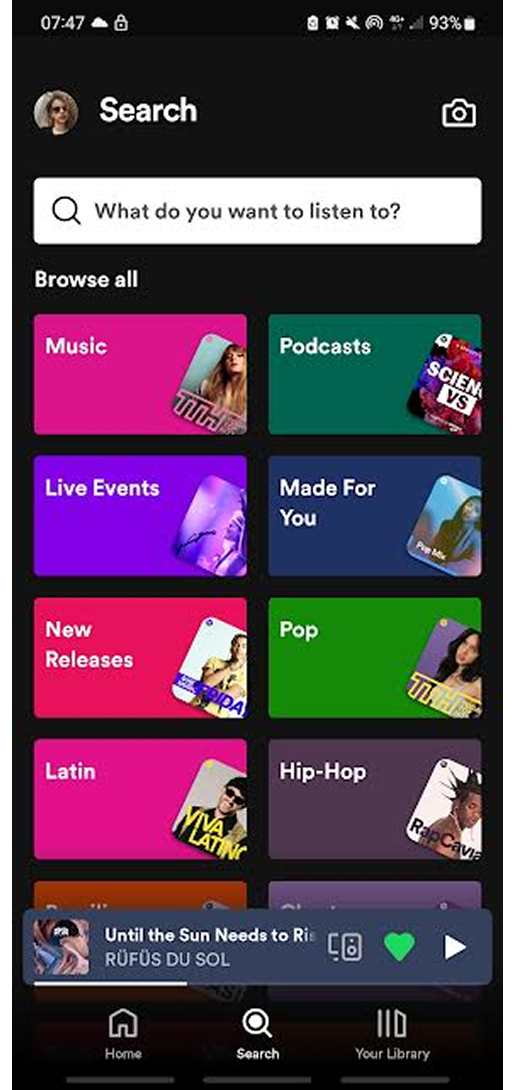 Spotify UI Redesign Carolina Cachada UX UI Designer